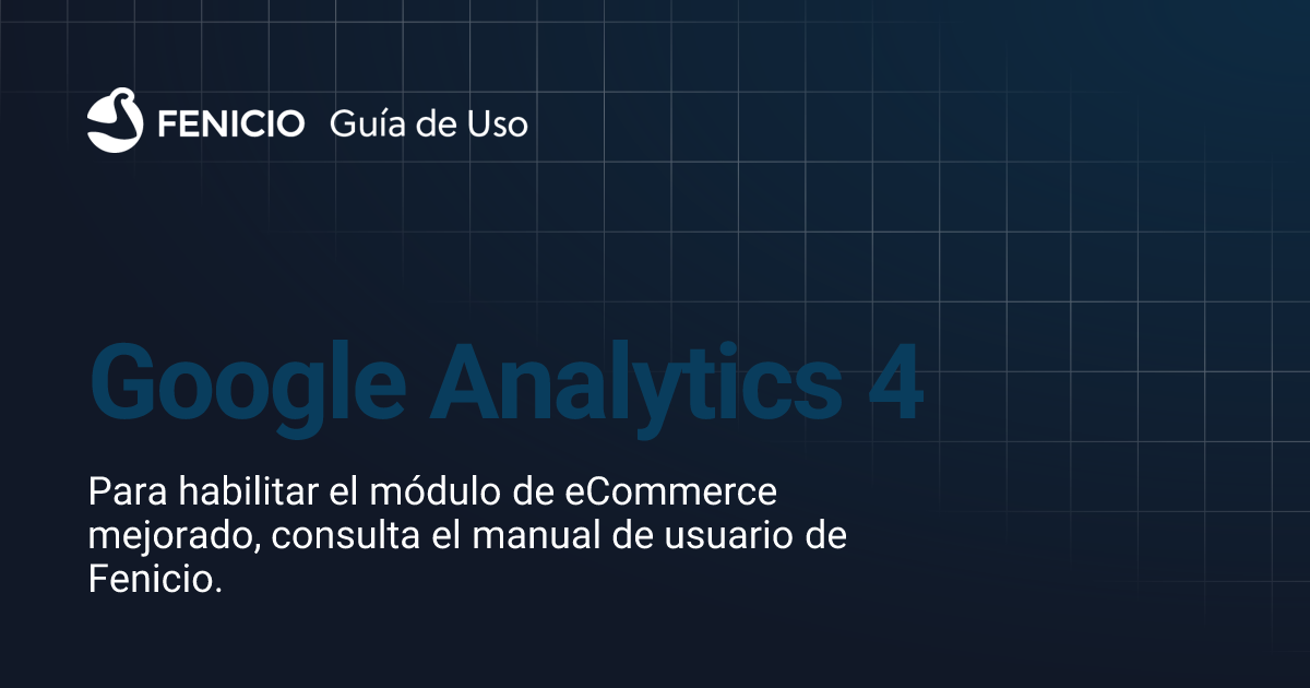 Google Analytics 4 | Guía de uso Fenicio eCommerce